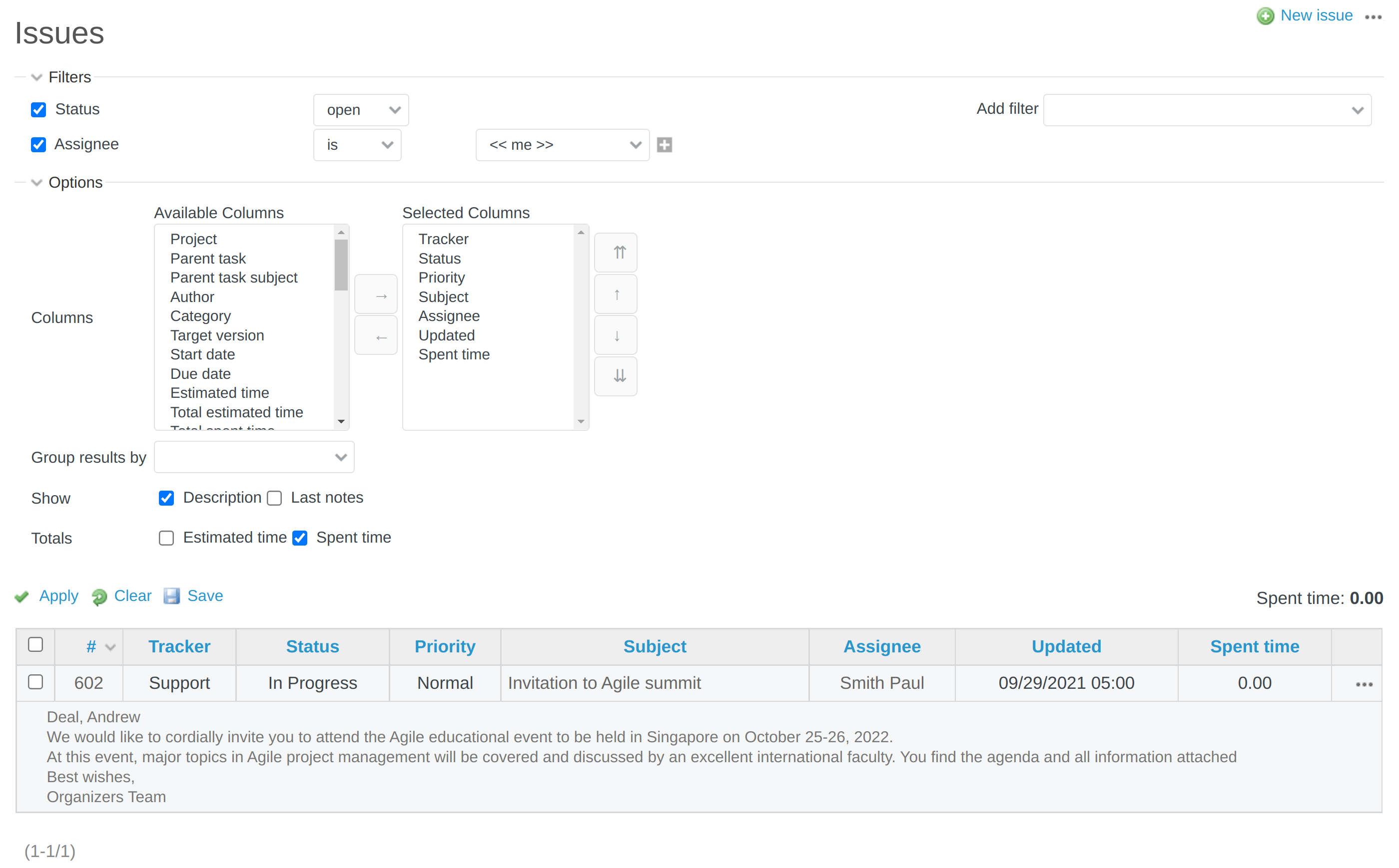 An article that shows how to save a query with tickets for the Helpdesk plugin | RedmineUP Help ...
