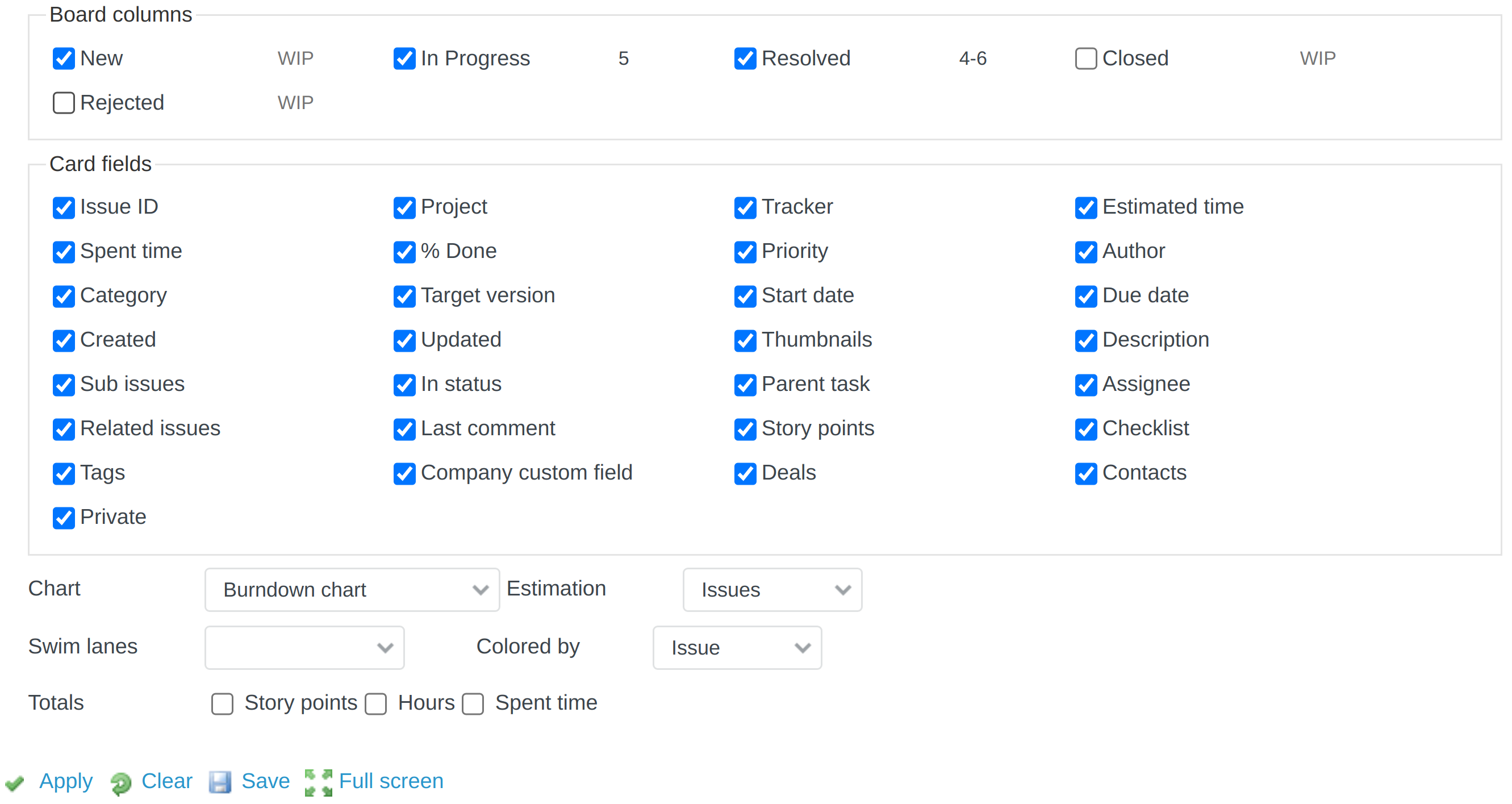 Card Fields | Agile plugin documentation