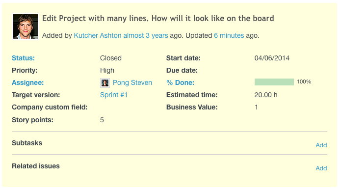 Tip Tuesdays: Tracking changes of status, execution, and assignee in Agile plugin | RedmineUP Blog