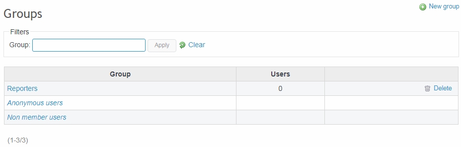 User Groups in Redmine | Redmine Help & Support