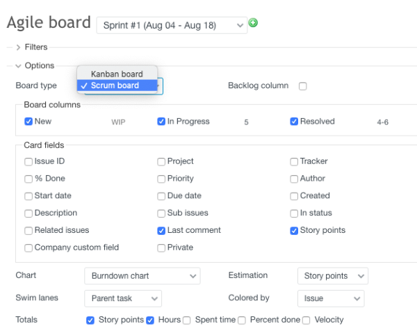 Learn Kanban and Scrum with the Redmine Agile plugin | Agile plugin documentation
