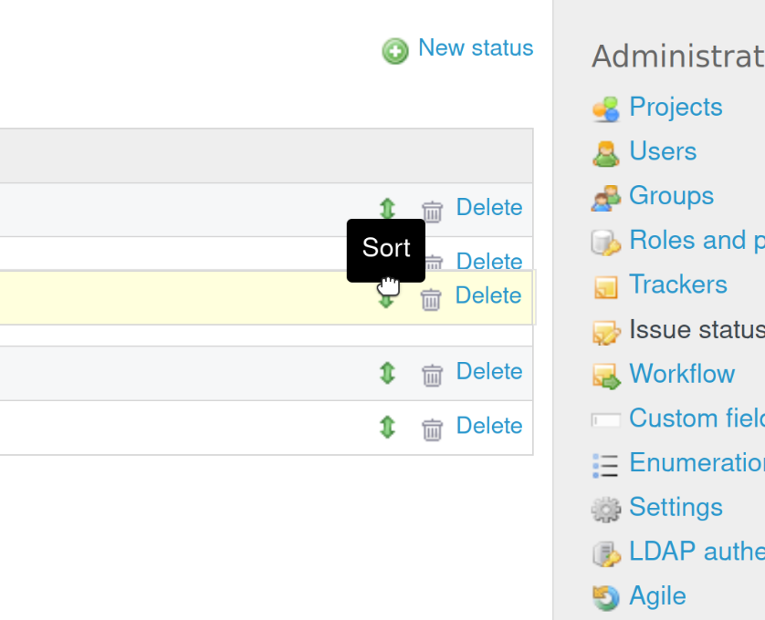Changing the order of Agile columns | RedmineUP Help | Agile plugin documentation