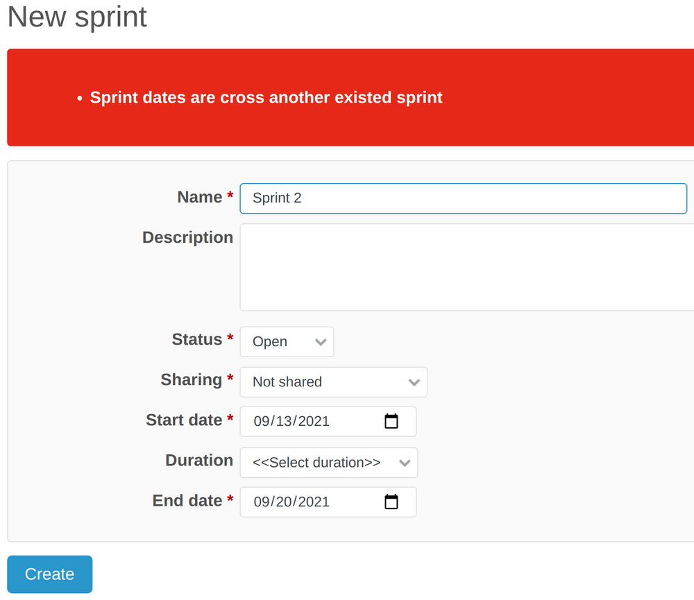 Allow overlapping Sprints | RedmineUP Help | Agile plugin documentation