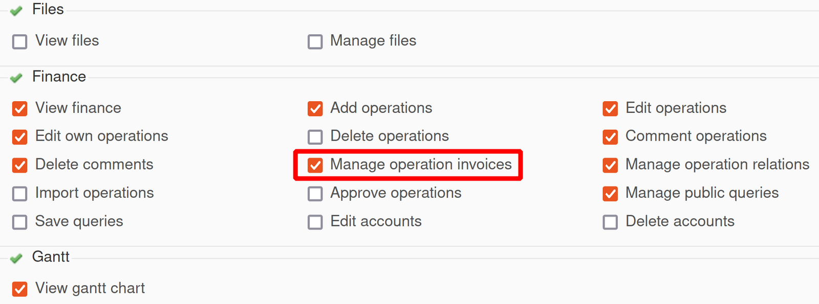 Access management for the Invoices plugin | RedmineUP Help | Invoices plugin documentation