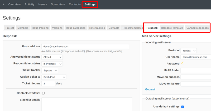 Activating Helpdesk Project Module | Helpdesk plugin documentation
