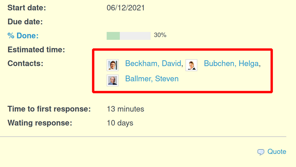 Printing contacts | CRM plugin documentation