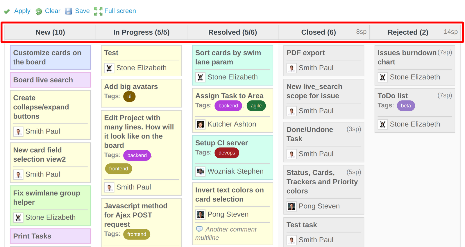 How to add a new column to the board? | Agile plugin documentation