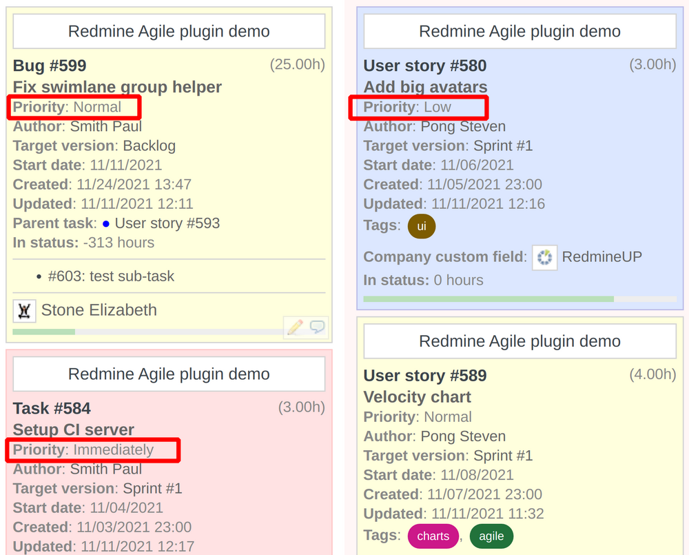 Card Fields | Agile plugin documentation