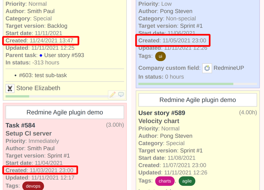 Card Fields | Agile plugin documentation