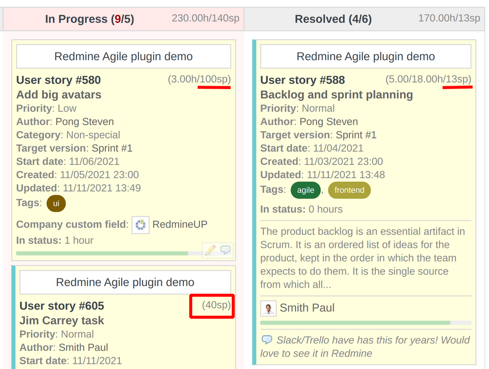 Card Fields | Agile plugin documentation