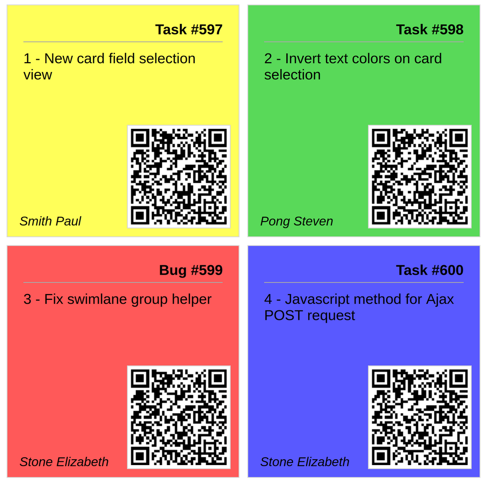 A guide that shows how to make colored cards in "Issue cards" template ...