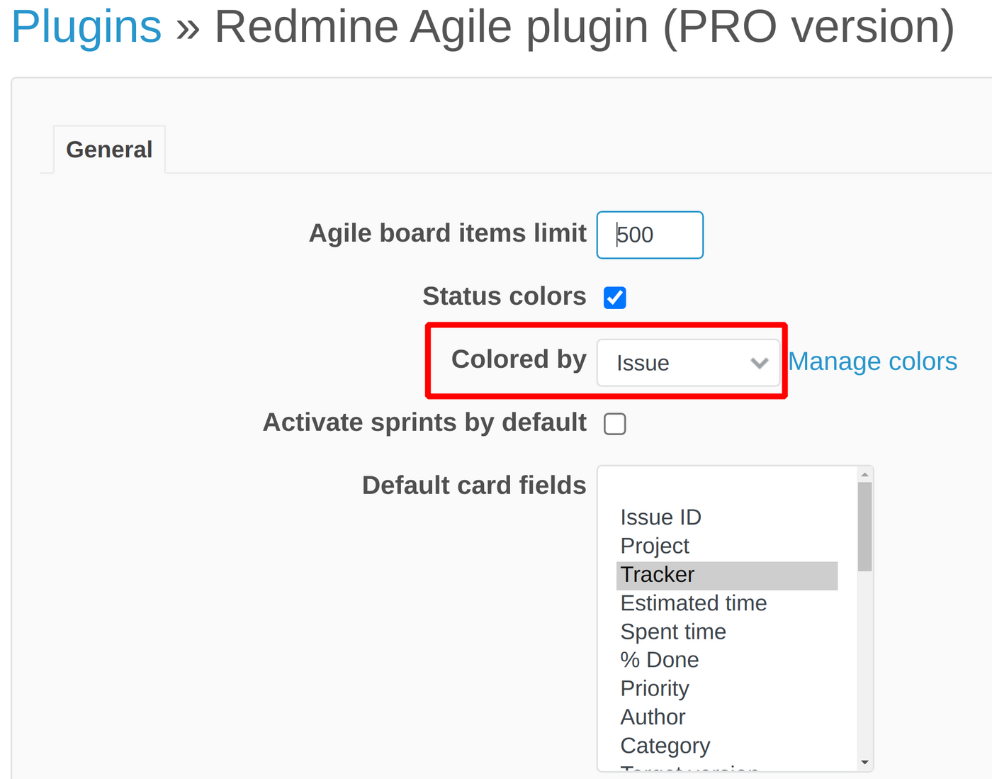 An article that shows how to return back the "color" option for right-click menu in Issues ...