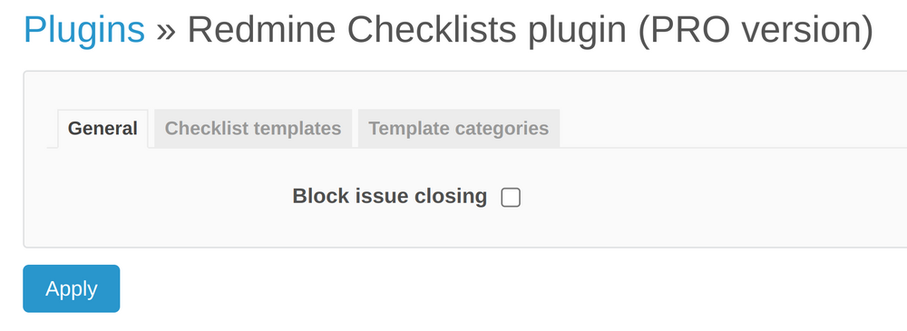 Why "Set issue done ratio" option is not appearing? | Checklists plugin documentation
