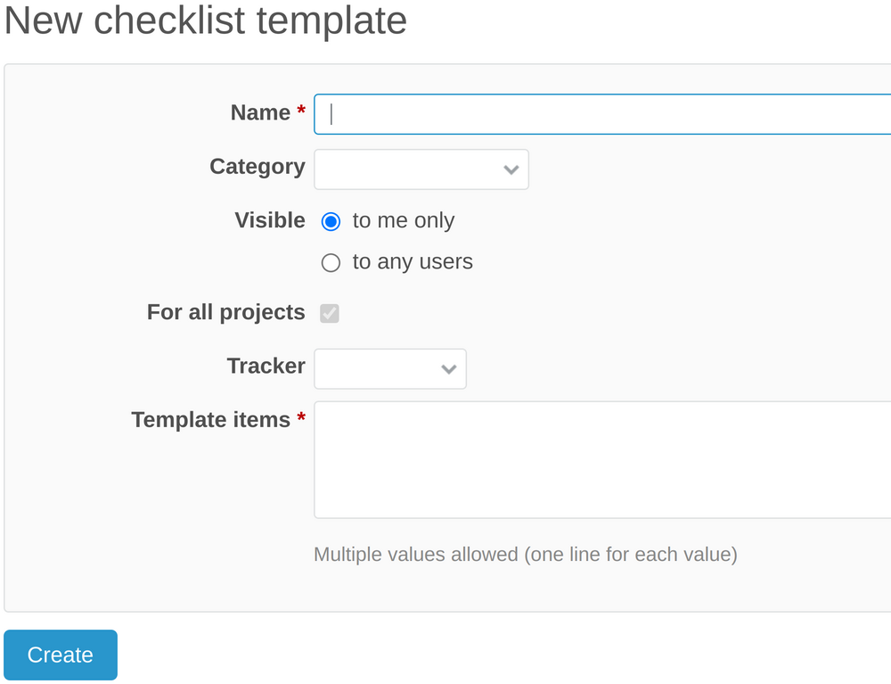 Why I do not see the "default" option? | Checklists plugin documentation