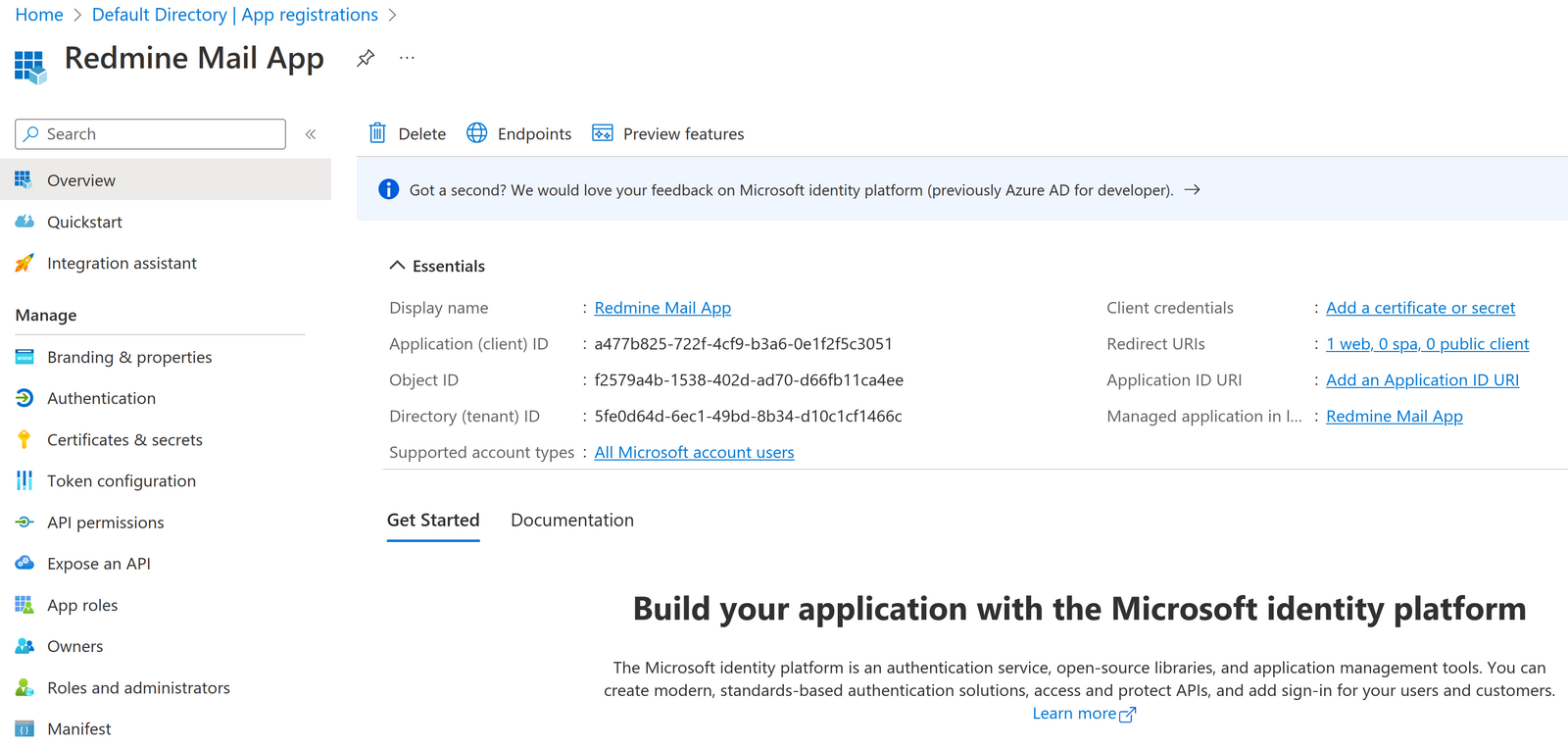Setting up OAuth Microsoft Outlook | Helpdesk plugin documentation