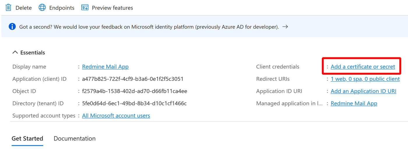 Setting up OAuth Microsoft Outlook | Helpdesk plugin documentation