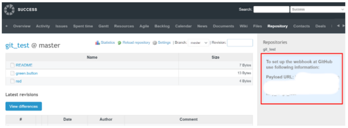 Настройка Git-соединения с Redmine