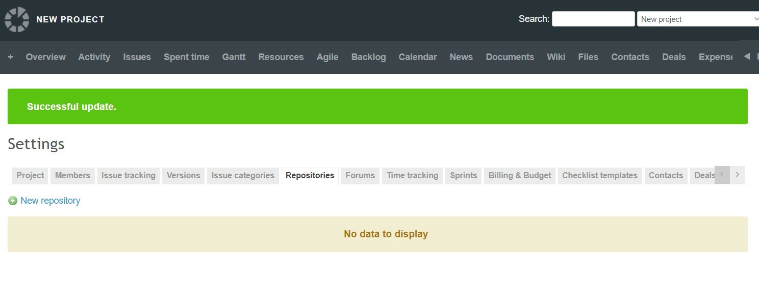 Настройка Git-соединения с Redmine