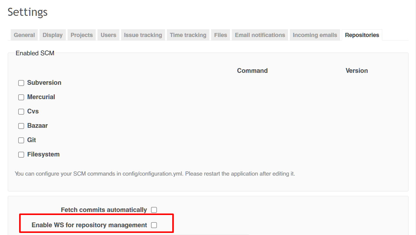 Setting Up Git Connection with Redmine