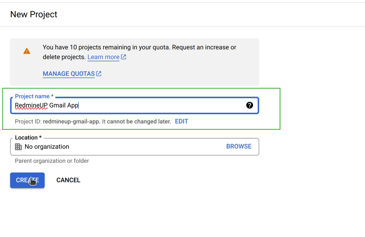 Gmail OAuth Configuration | Helpdesk plugin documentation