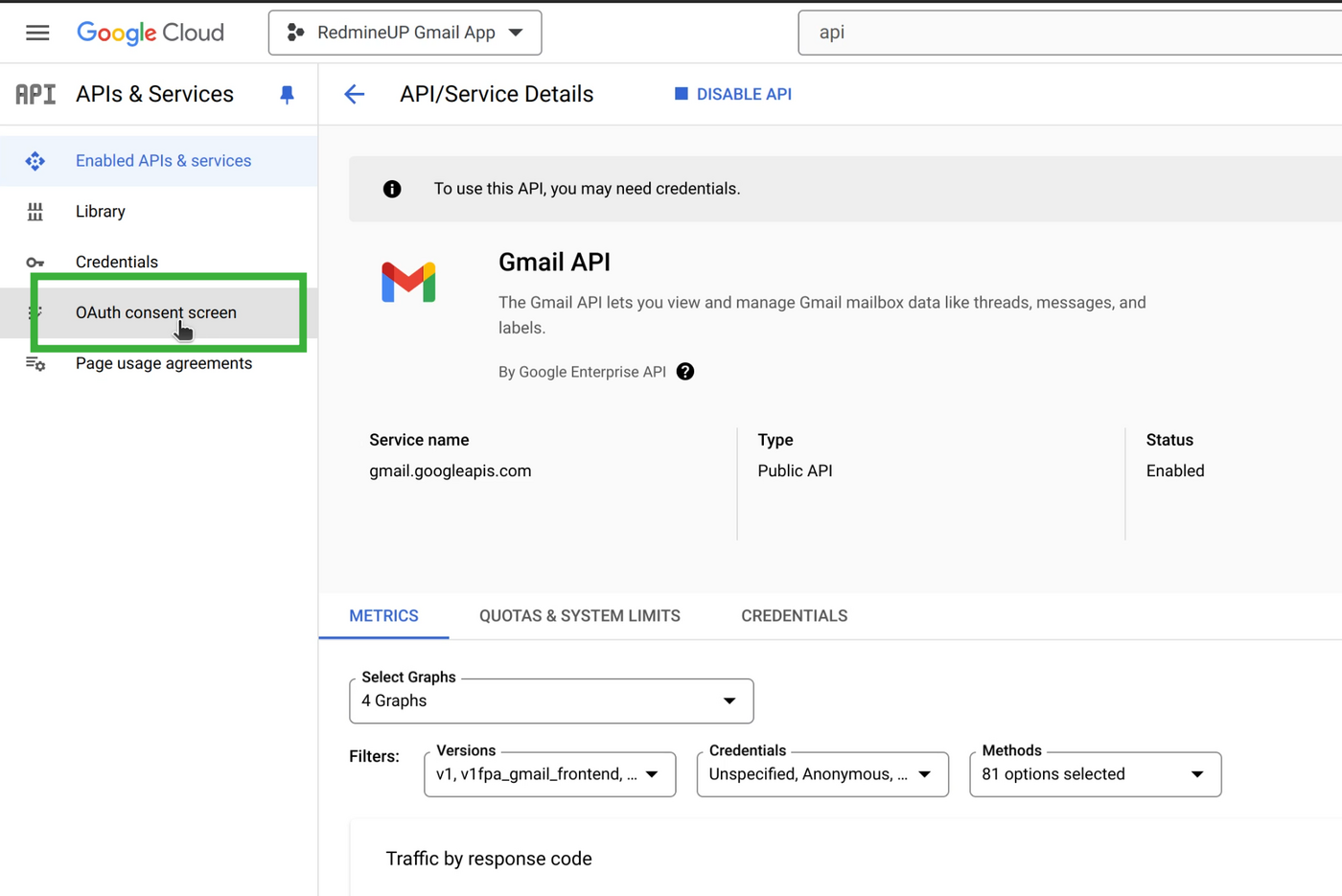 Gmail OAuth Configuration | Helpdesk plugin documentation