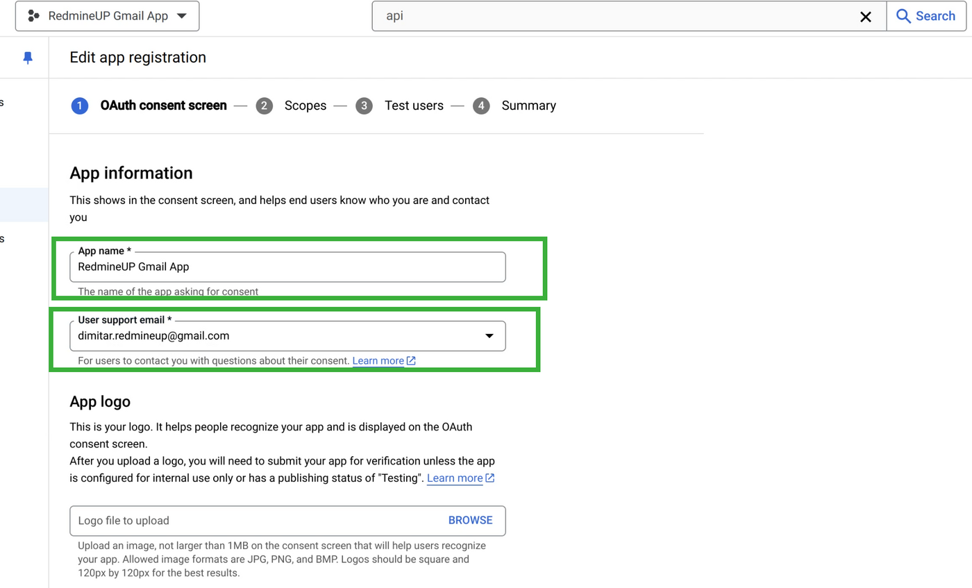 Gmail OAuth Configuration | Helpdesk plugin documentation