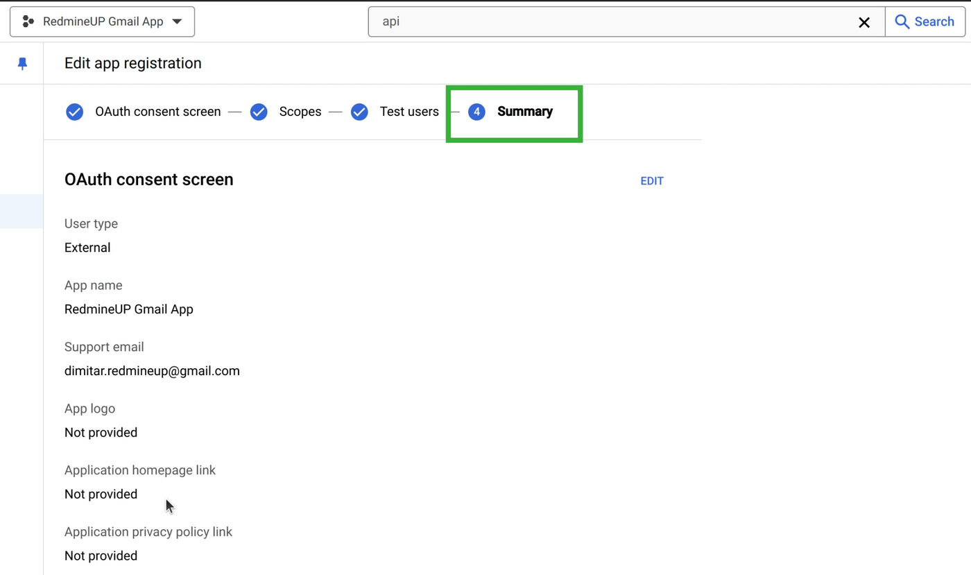 Gmail OAuth Configuration | Helpdesk plugin documentation