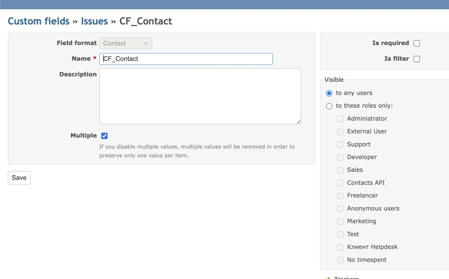 REST API Create a contact related with issue | CRM plugin documentation