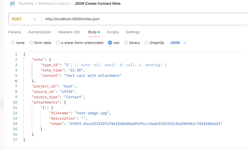 REST API Create note for contact with attachment | CRM plugin documentation
