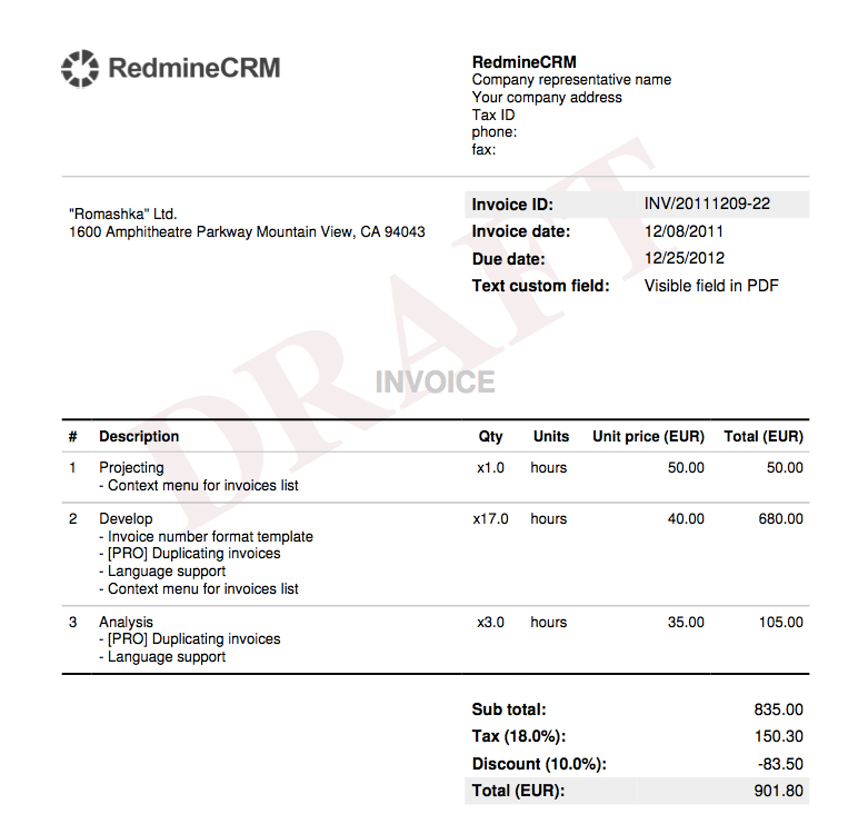 New feature: Create Custom Invoice templates with Template Designer
