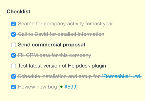 Redmine Checklists plugin from RedmineUP