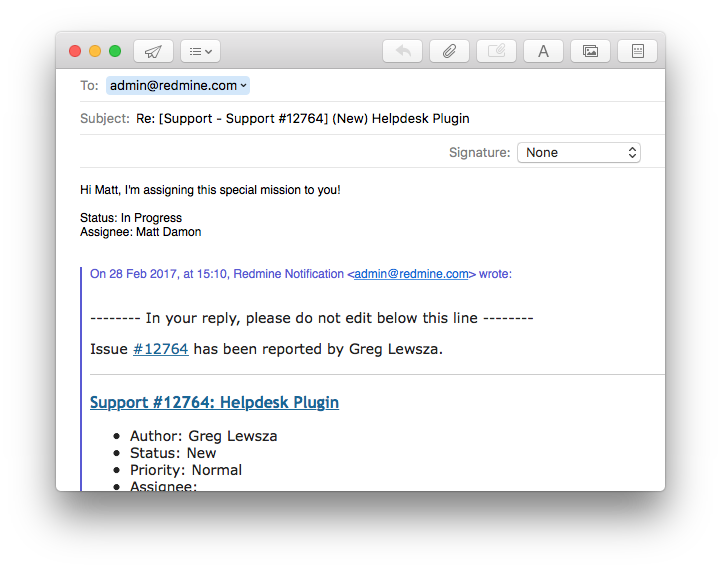 Tip Tuesday: Emails in Redmine - commands, notifications and replying to messages with Helpdesk ...