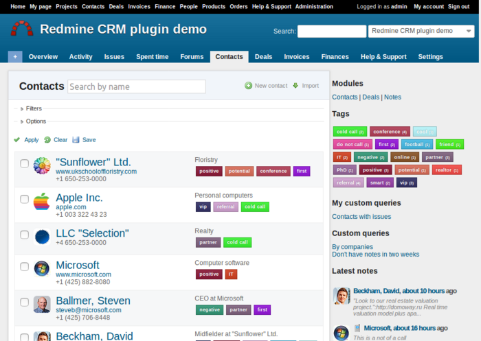 Redmine Highrise Theme