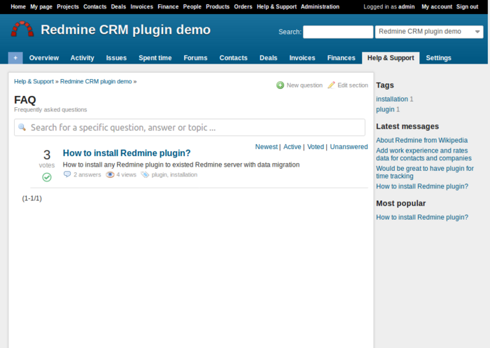 Redmine Highrise Theme