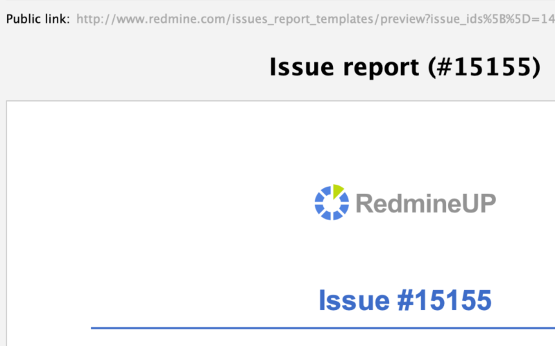 Export Redmine Issues to PDF Reports | RedmineUP Reporter Plugin