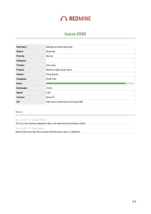 Issue Report Template | PDF Template